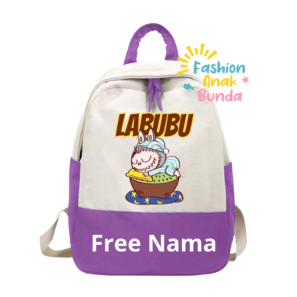 Jual Backpack Ransel Tas anak Sekolah TK SD Labubu Free Nama | Shopee Indonesia