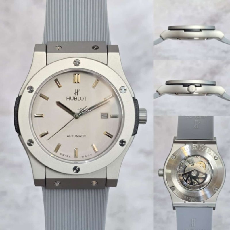 Jual Jam Tangan Pria Keren H BL0T ClassicFusion Automatic Putih Silver ...