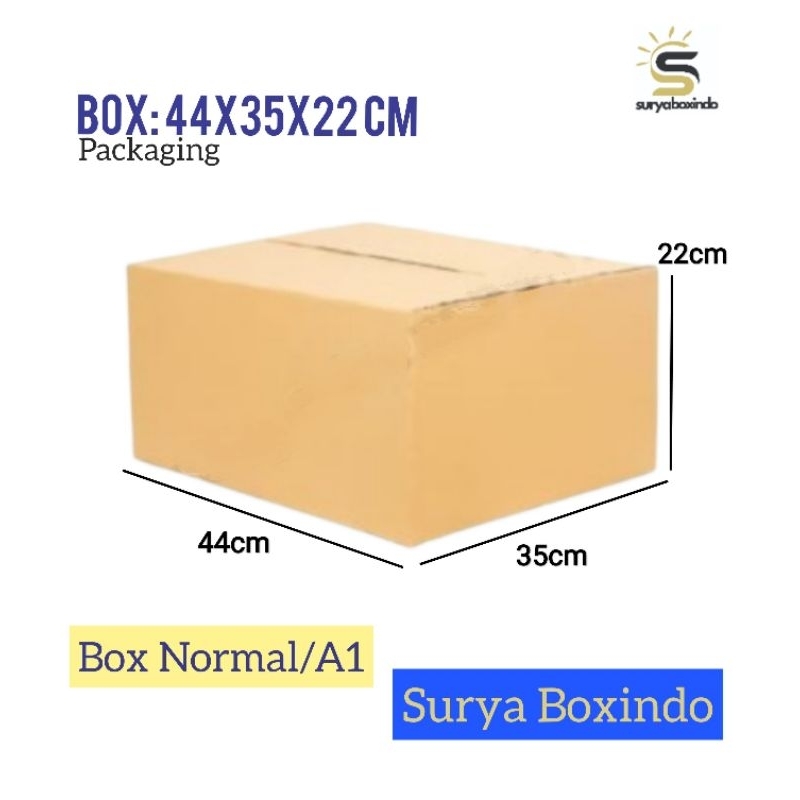 Jual Box 44x35x22 cm{T 22}/Kardus/Box Normal/Amdk/tinggi22/boxkemasan ...
