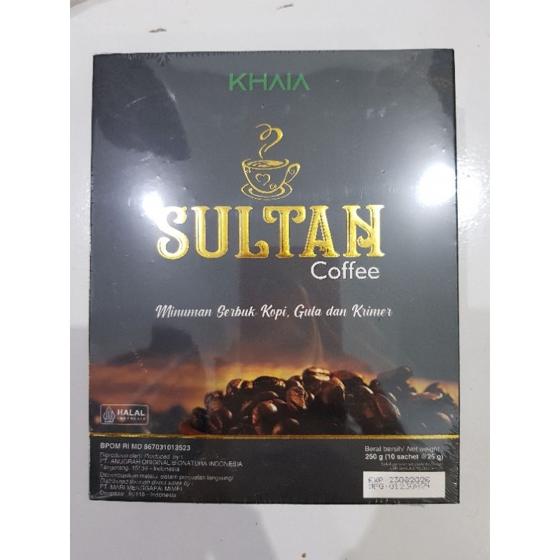 Jual KHAIA SULTAN COFFEE KOPI KHAS SULTAN ORIGINAL ISI 10 SACHET | Shopee Indonesia