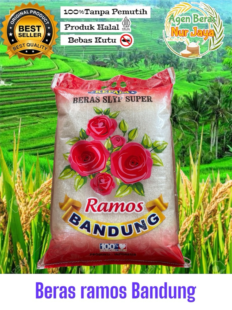 Jual Beras cap ramos bandung premium 5kg 10kg 20kg termurah | Shopee ...