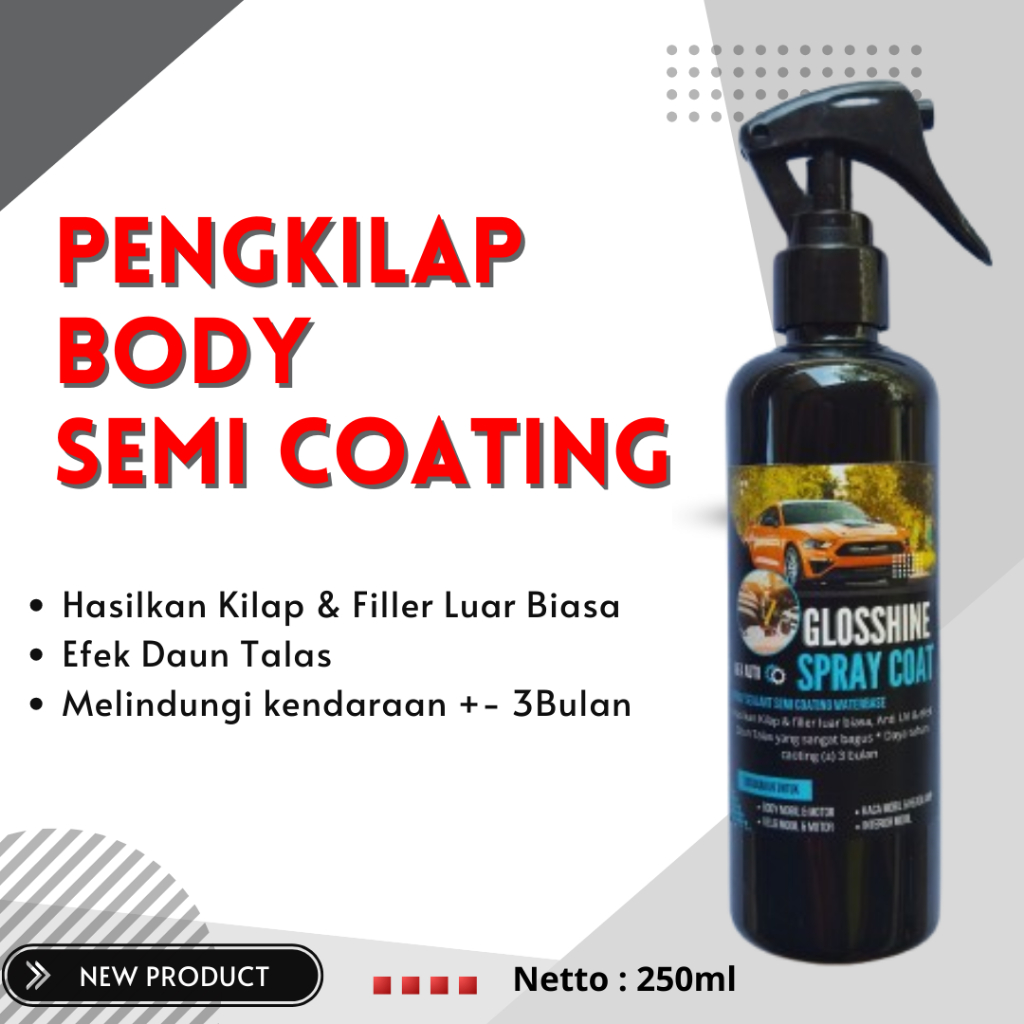 Jual Pengkilap Body Motor Mobil Pelindung Semi Coating body efek daun ...
