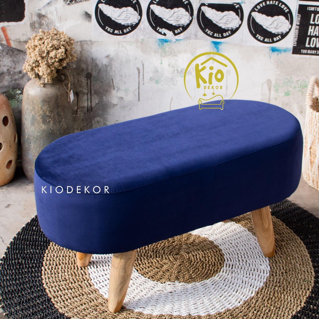 Jual Bench Oval Tanpa Kancing 120x40x45cm - Sofa Minimalis - Stool ...