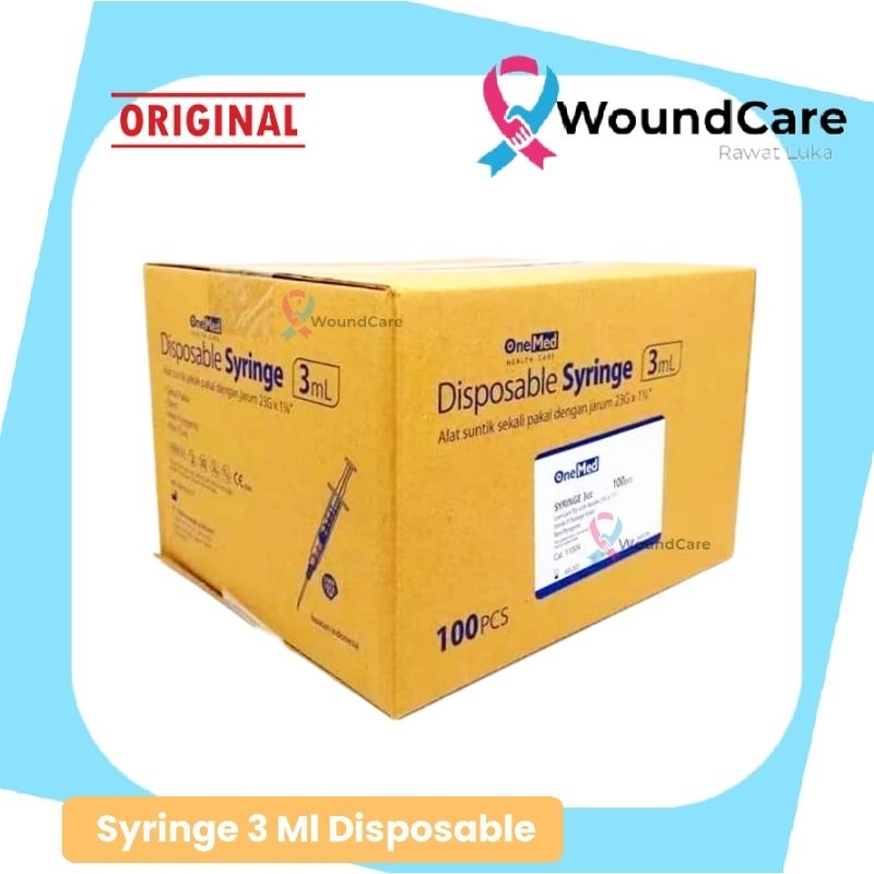 Jual Syringe 3 cc Disposable Spuit 3Ml Spet Isi 100 Pcs / Box | Shopee ...