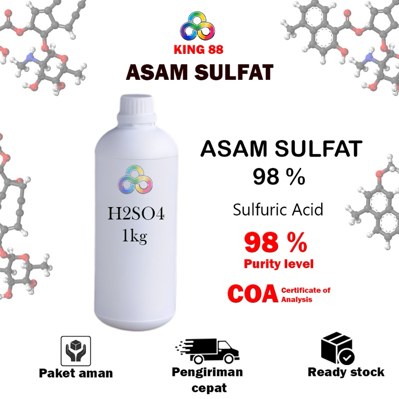 Jual Asam Sulfat 1kg / H2SO4 98% / Sulphuric Acid / Asam Sulpahte Murah ...