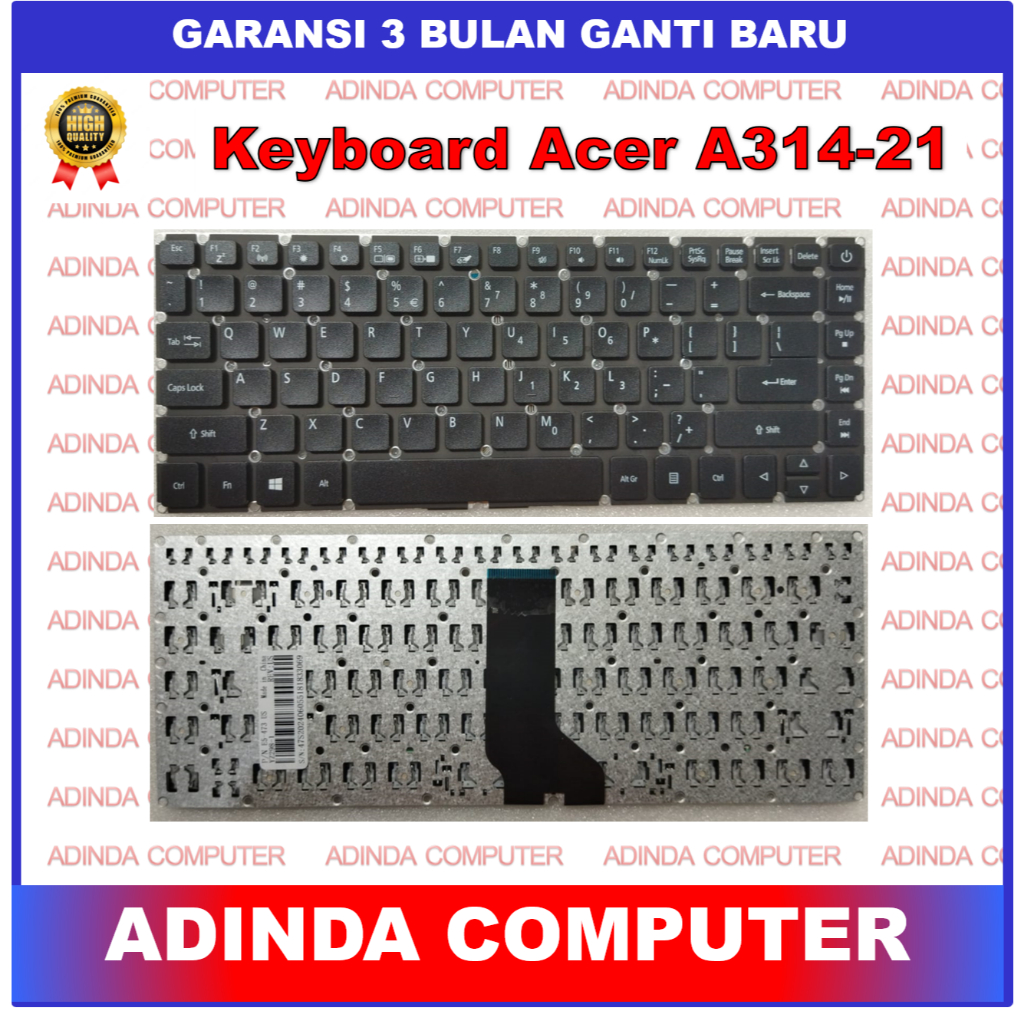 Jual Keyboard Acer Aspire 3 A314-21 A314 A314-31 A314-32 A514 A514-52 ...