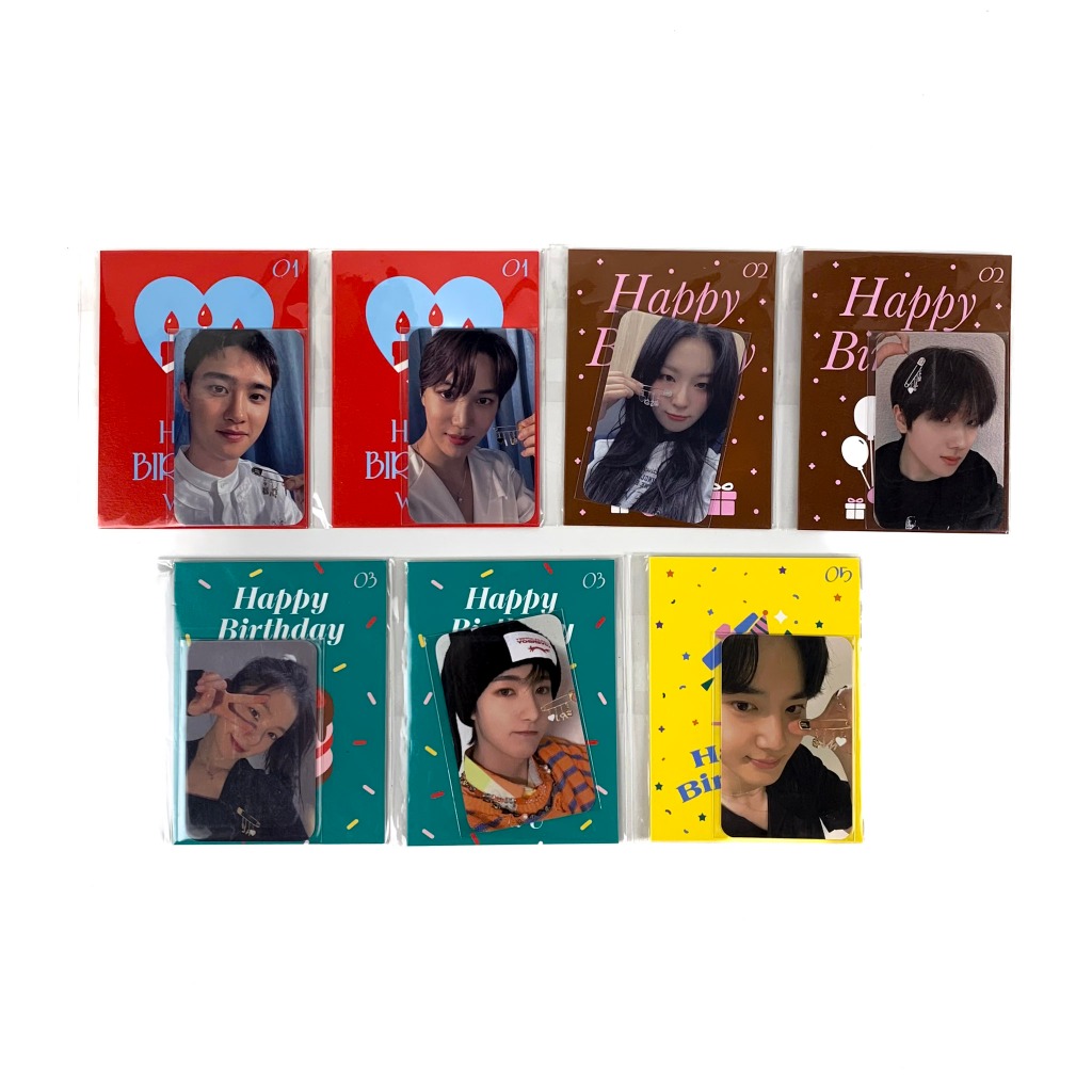 Jual SM Artist Birthday MD 2024 - Artist Birthday Card ( EXO / Red ...