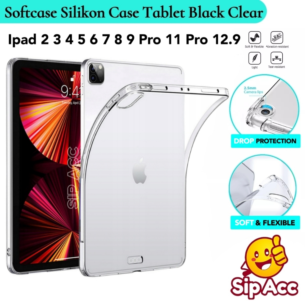 Jual SoftCase Ipad 2 3 4 5 6 9.7 Gen 9 8 7 10.2 Inch Pro 11 Pro 12.9 ...