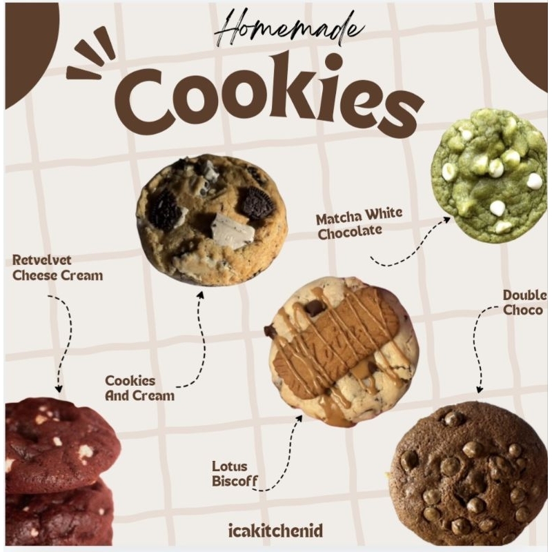 Jual COOKIES RASA MATCHA,COOKIE N CREAM,LOTUS BISCOFF,RETVELVET ,DOUBLE ...