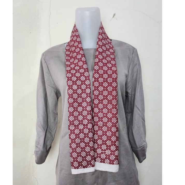 Jual Ellena Syal batik Maerah unisex Khas Indonesia S57 | Shopee Indonesia