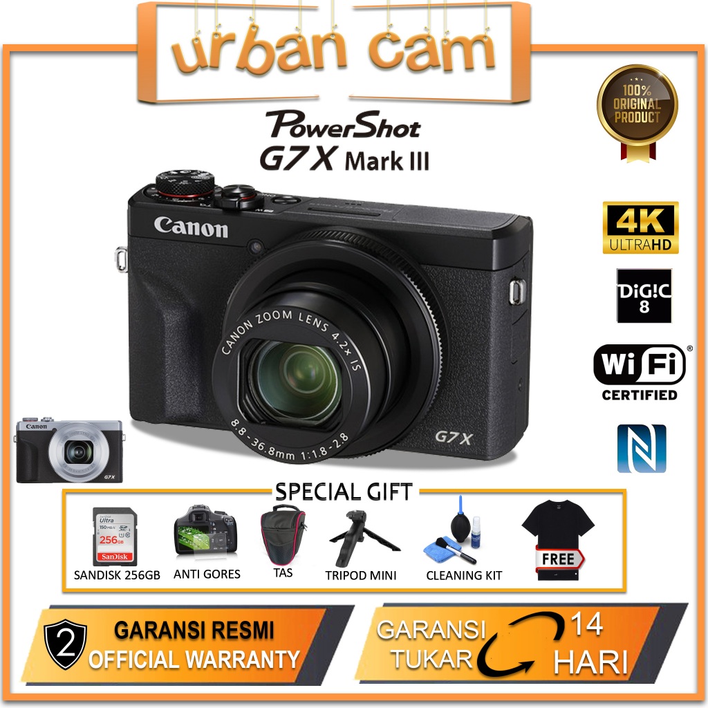 Jual Canon PowerShot G7 X Mark III / Canon G7X Mark III / Canon G7 X III / Canon G7X III ...