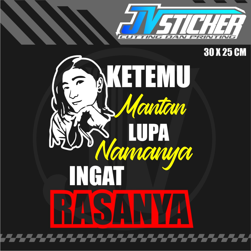 Jual stiker cutting kaca mobil pickup canter ketemu mantan lupa nama ...