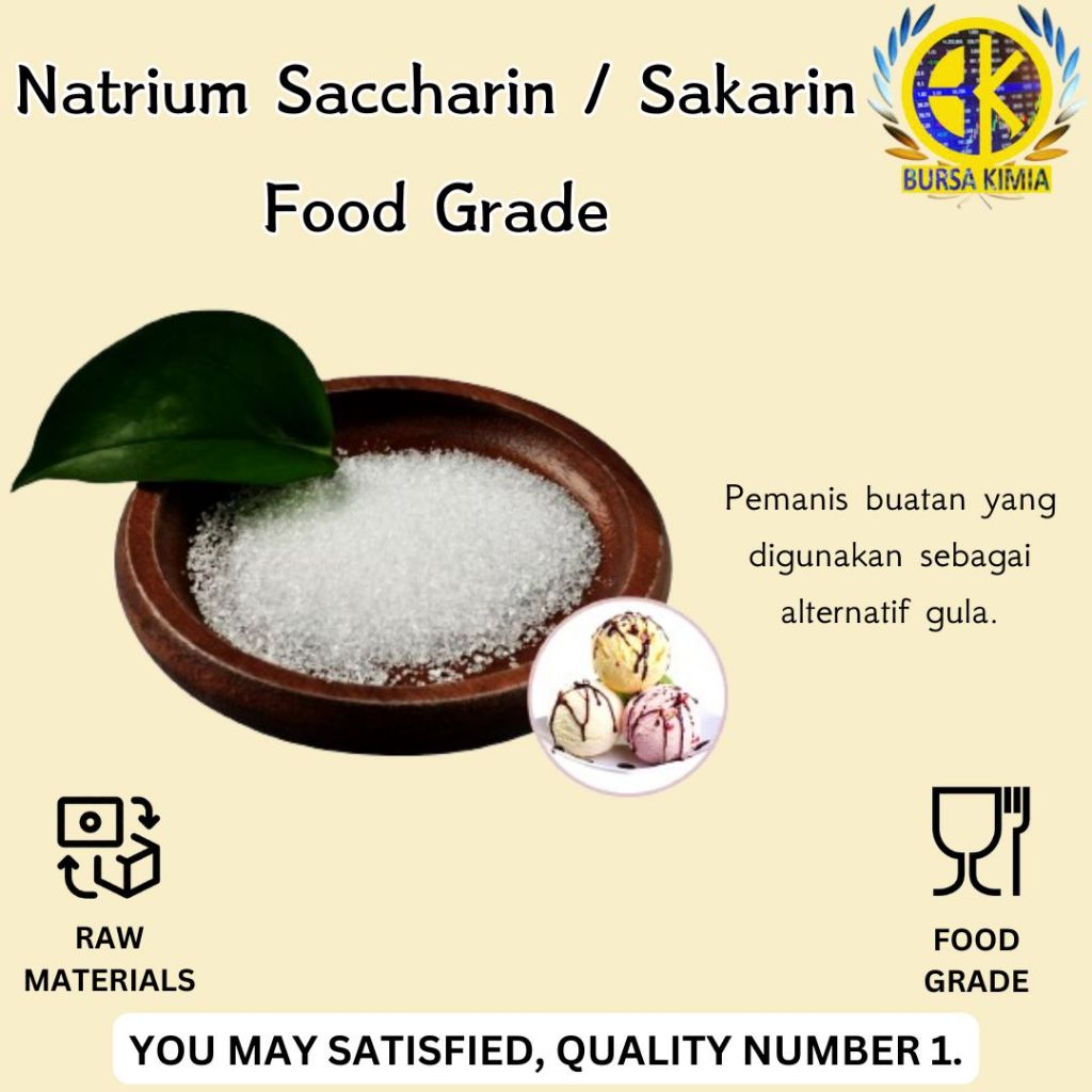 Jual Sakarin 500gram Sakarin Natrium Saccharin Food Grade Pemanis Pengganti Gula | Shopee Indonesia
