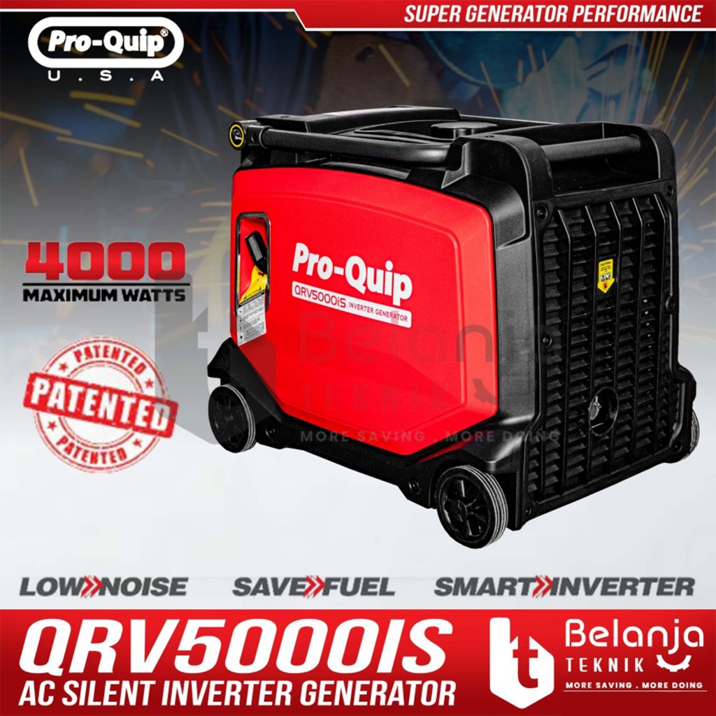 Jual Proquip Generator Silent Inverter QRV5000IS Genset Bensin 4000 ...