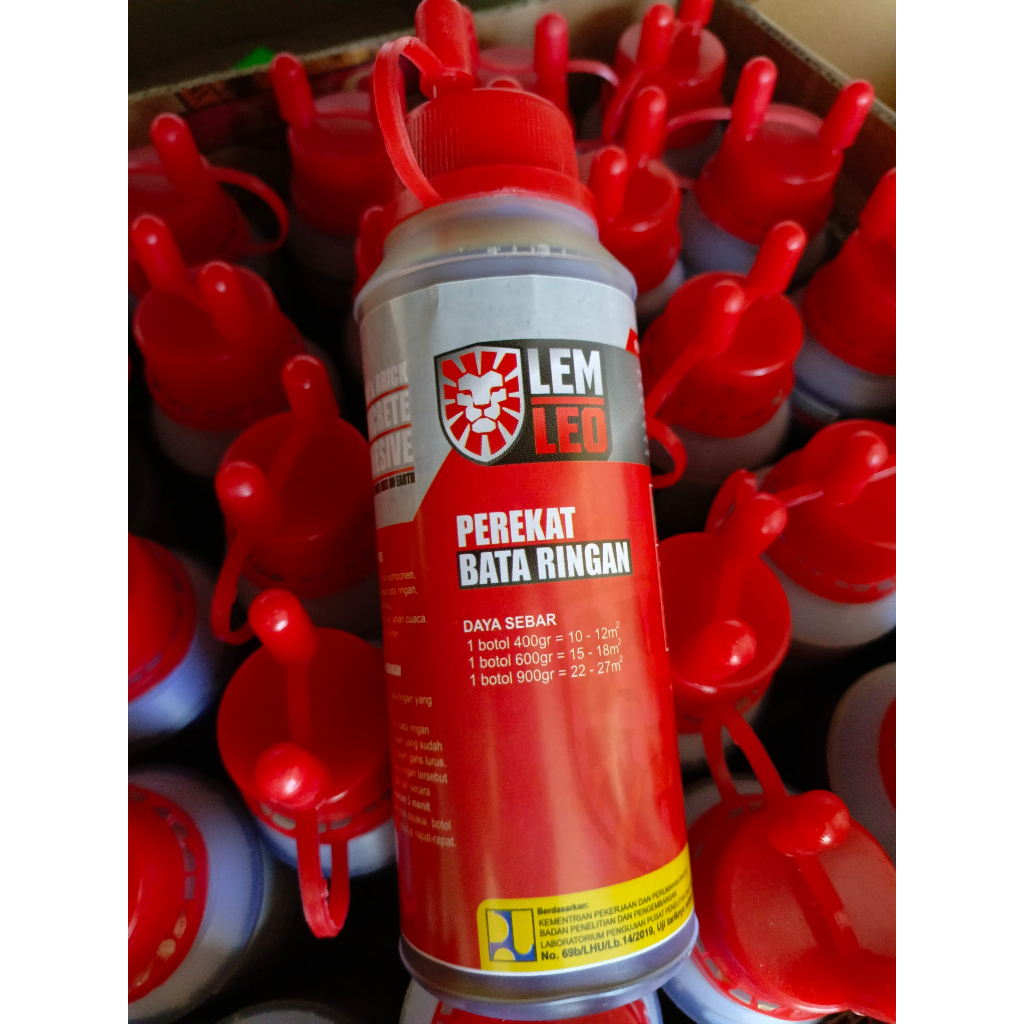 Jual Perekat Bata Ringan Lem Mortar Hebel Lem Leo Glue Herbel Roster ...