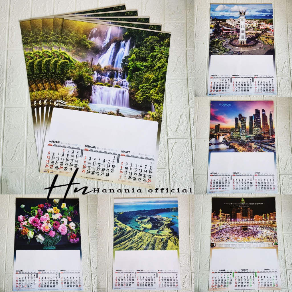 Jual KALENDER DINDING 4 LEMBAR TAHUN 2025 / KALENDER DINDING TRIWULAN ...