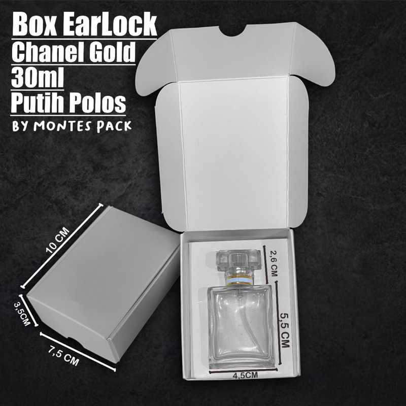 Jual BOX EARLOCK | untuk botol chanel gold 30ml | box parfum earlock ...