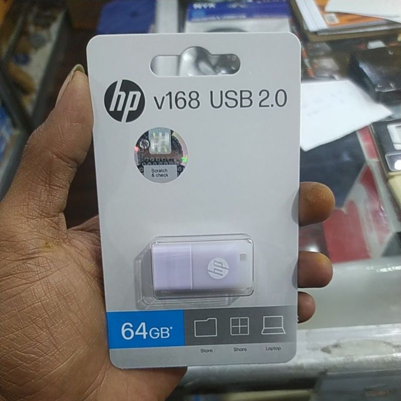Jual Flashdisk HP 64 GB ORIGINAL / Flashdisk HP 64 GB model karet ...