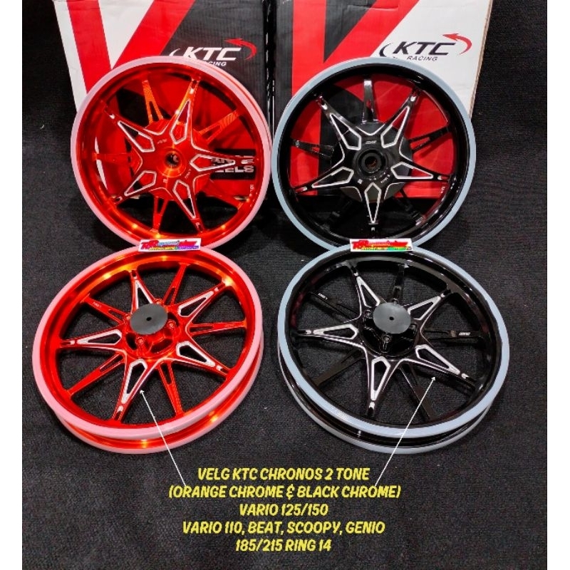 Jual Velg KTC RACING CHRONOS two tone Vario 125/150, Beat, Scoopy ...