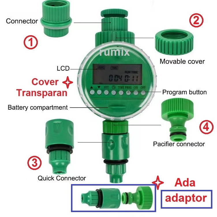 Jual Digital Automatic Irigasi Timer Air Taman Otomatis Garden Water ...