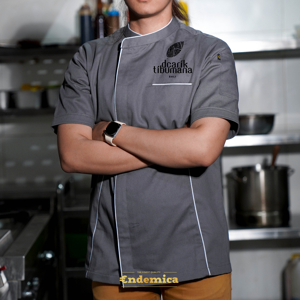 Jual Kameja Chef Seragam Kitchen Koki Baju Chef Restoran & Hotel Lengan ...