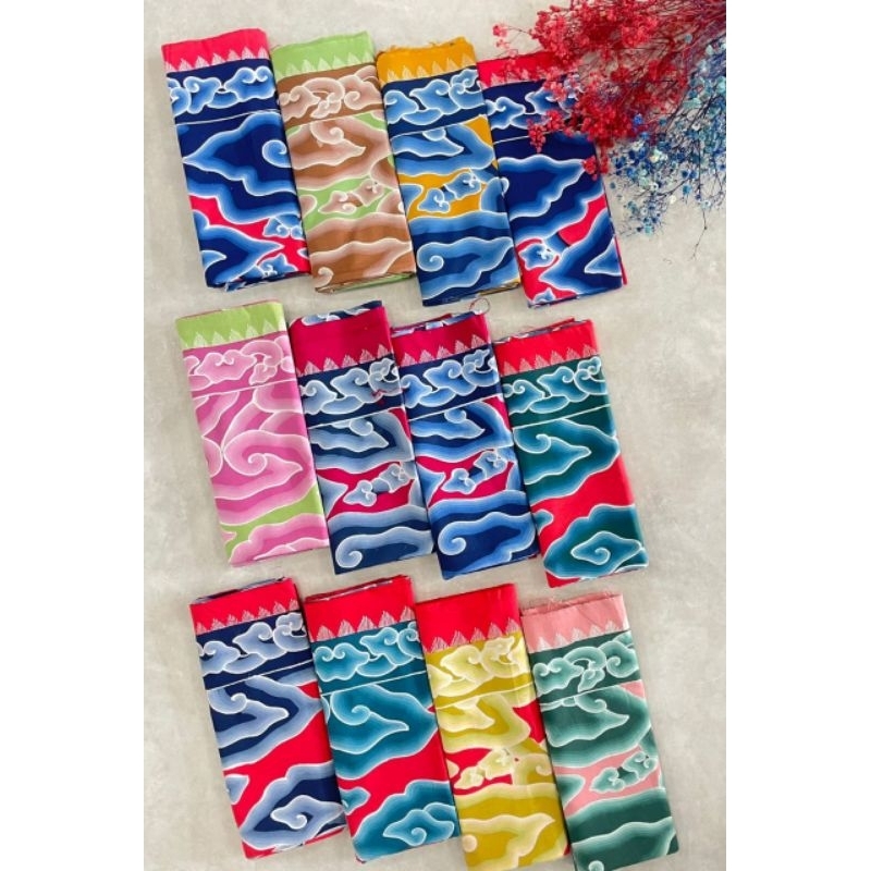 Jual KAIN BATIK KATUN TULIS MEGA MENDUNG AWAN BAYANGAN 5 TERBARU KHAS ...