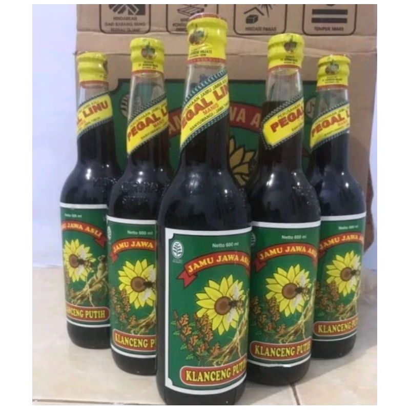 Jual (COD) JAMU JAWA ASLI cap KLANCENG PUTIH 600ml ASLI MANJUR ...