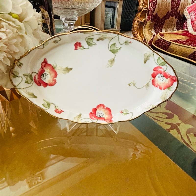 Jual Piring saji Royal Albert Regal Poppy 1970 Mewah Cantik | Shopee ...