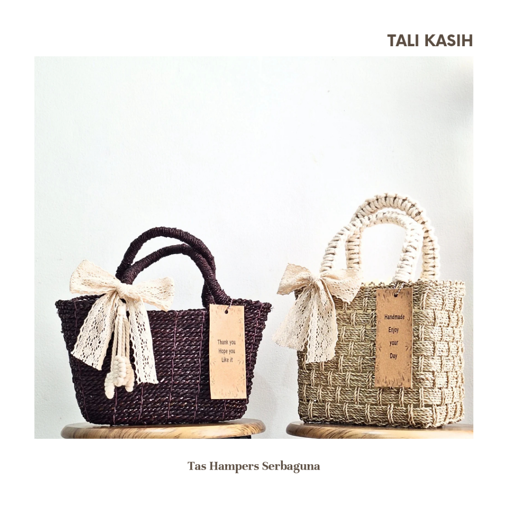 Jual Tas hampers parsel anyaman serbaguna lengkap dengan tulisan sesuai ...