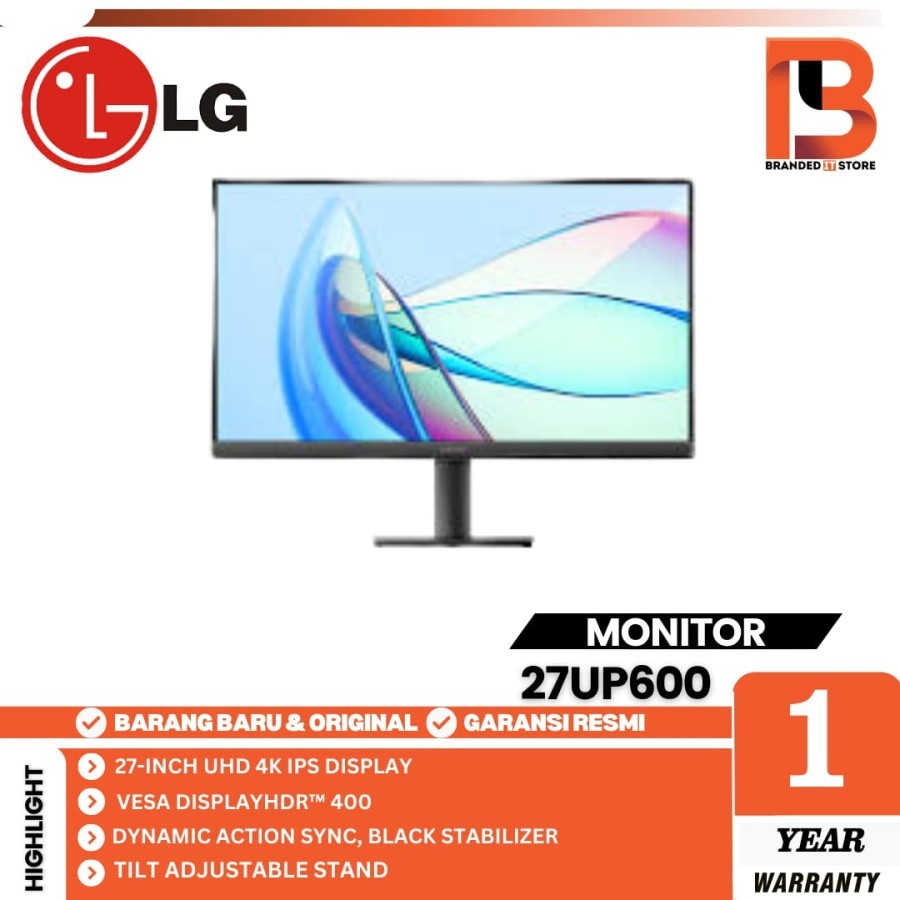 Jual Monitor LG 27UP600 / 27UP600-W UHD 4K IPS HDR400 FreeSync | Shopee ...