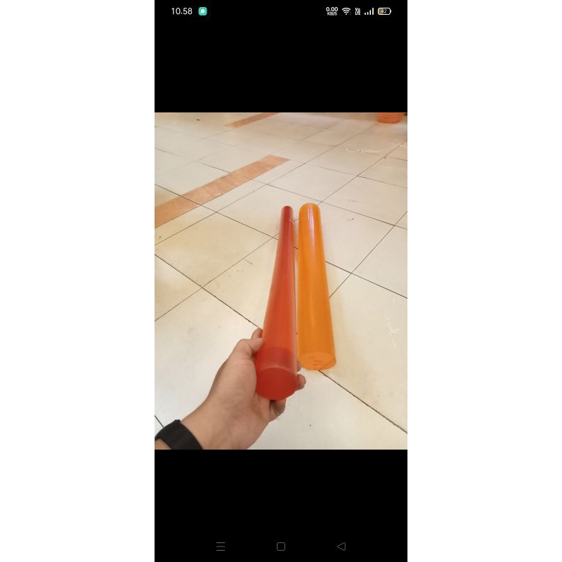 Jual PU ROD ORANGE BATANGAN POLYURETHANE 30mm x 20cm / PU Batang ...