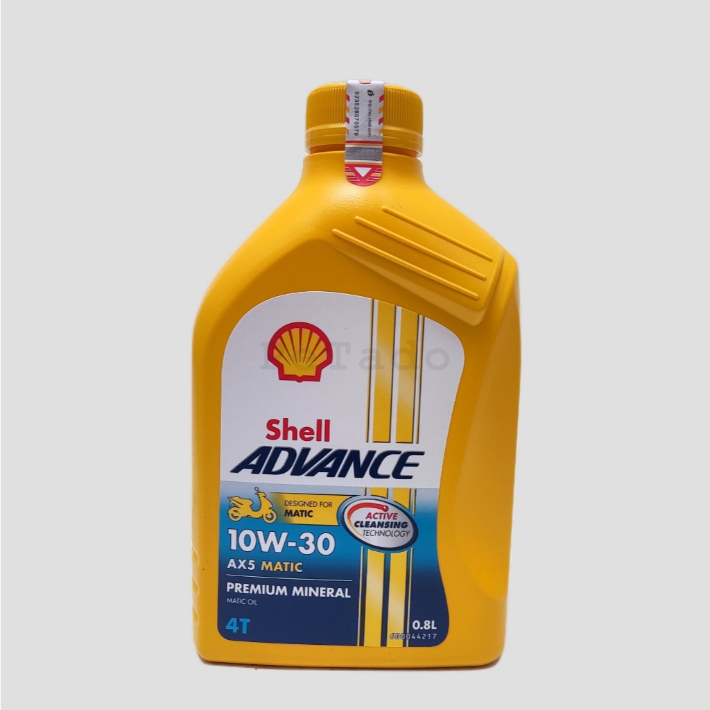 Jual SHELL ADV AX5 MATIC - 10W-30 ALL MATIC [100% ORIGINAL | Shopee ...