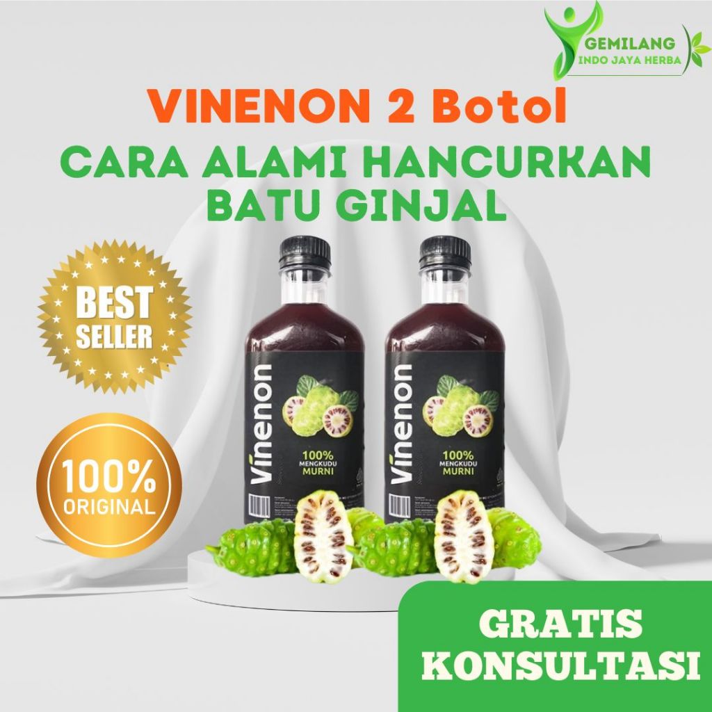 Jual VINENON cuka mengkudu untuk Hancurkan Batu Ginjal & Melancar Purin ...