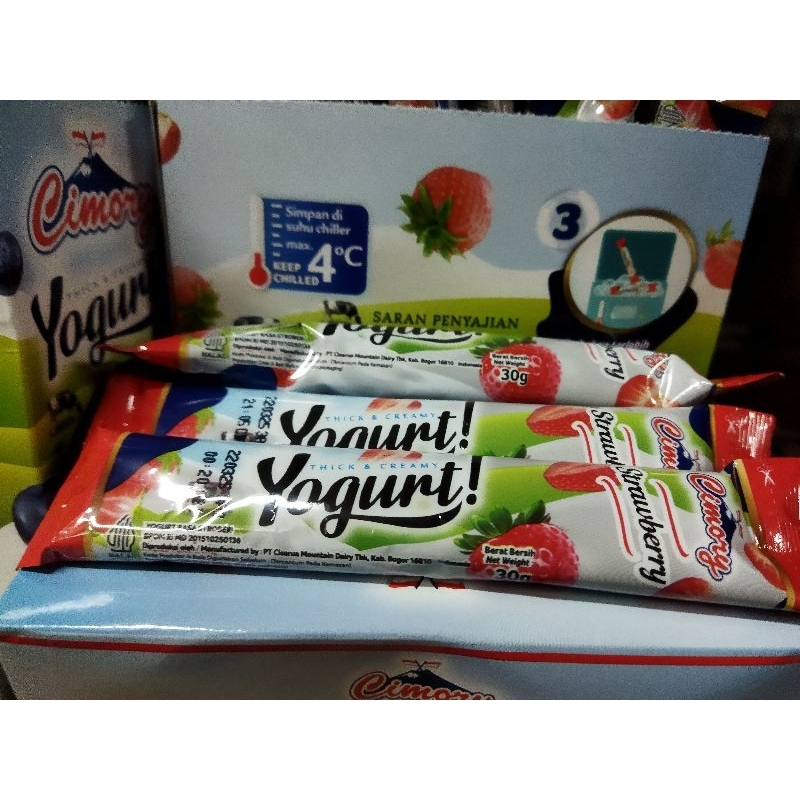 Jual Cimory yogurt stick blueberry dan strawberry isi 25 sachet - 1 box ...