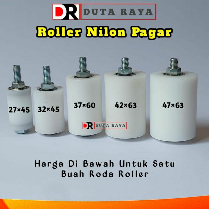 Jual roda roller nilon penuntun pintu gerbang besi roda samping pagar ...