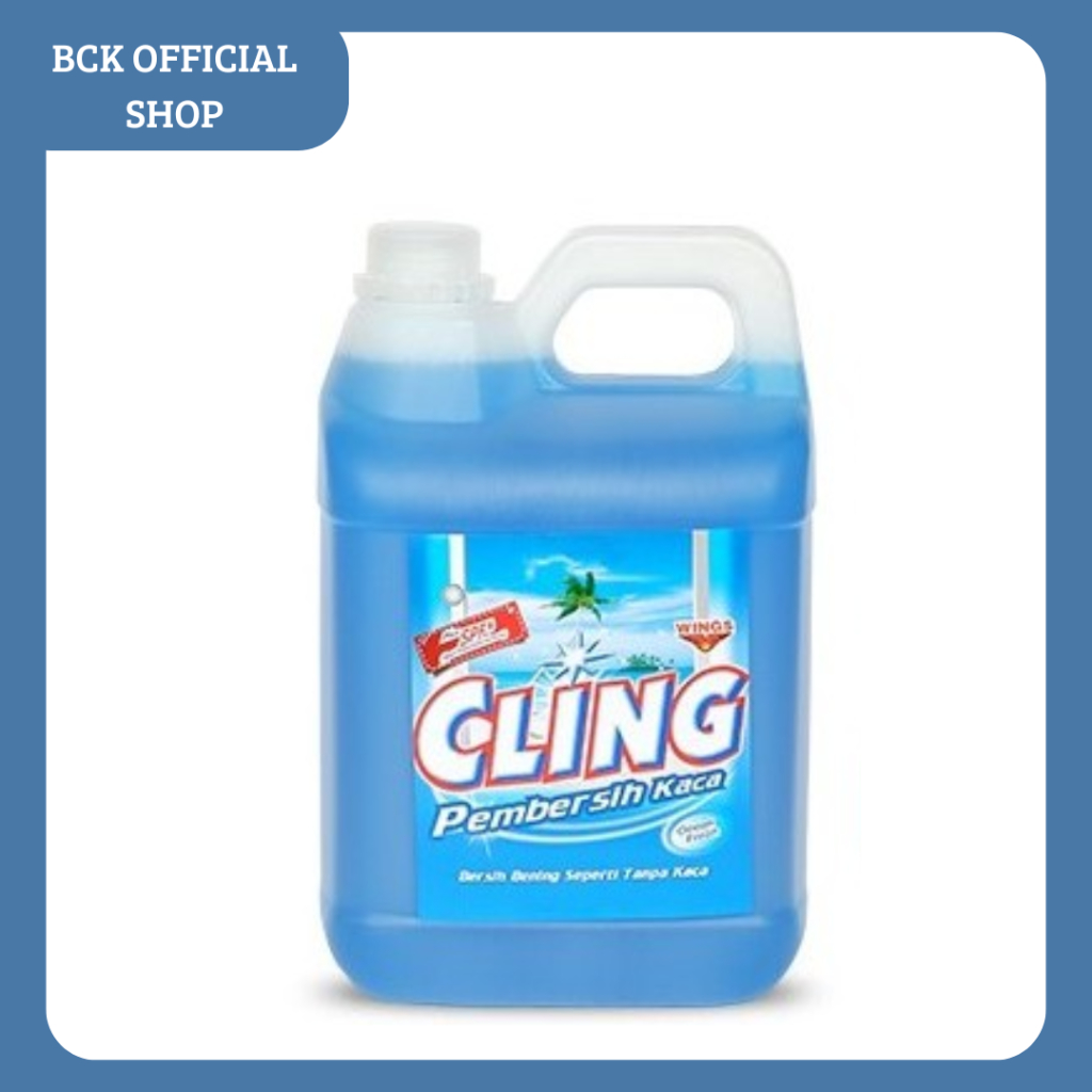 Jual Cling Pembersih Kaca Ocean Fresh Kemasan Drigen 4L (PCS) | Shopee ...