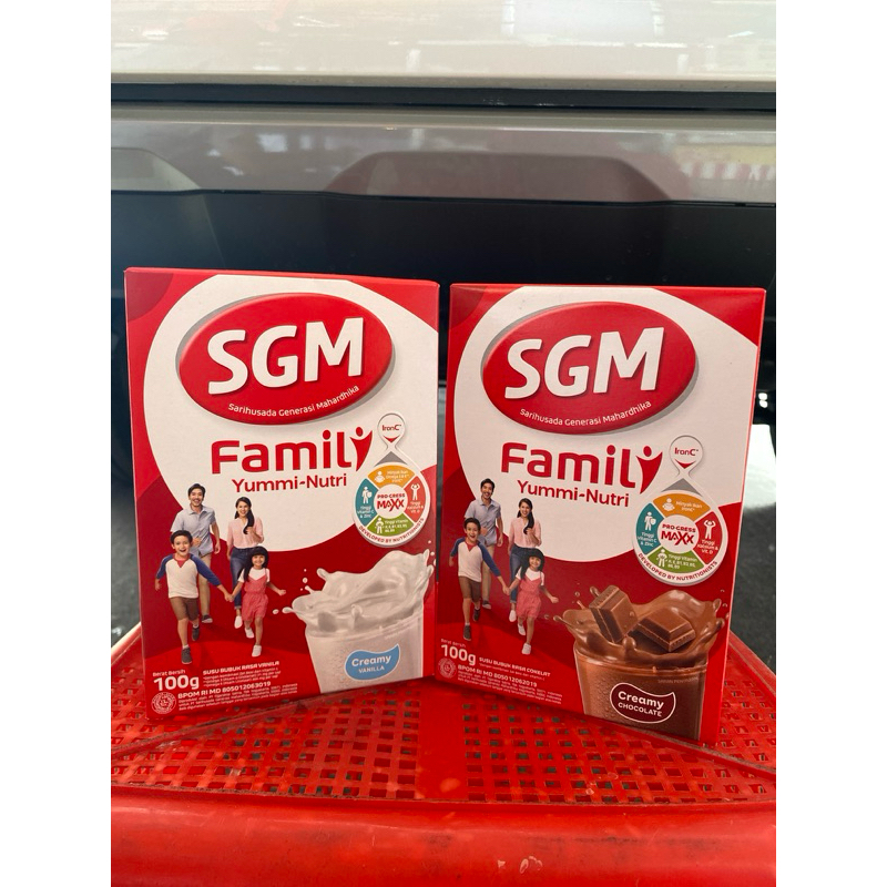 Jual SGM FAMILY YUMMY NUTRI 100 Gram VANILLA / COKLAT | Shopee Indonesia