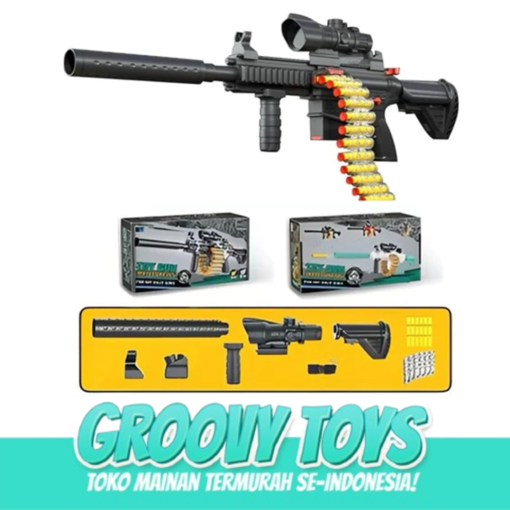 Jual MAINAN ANAK M416 EVA GUN BULLET SERIES | Shopee Indonesia