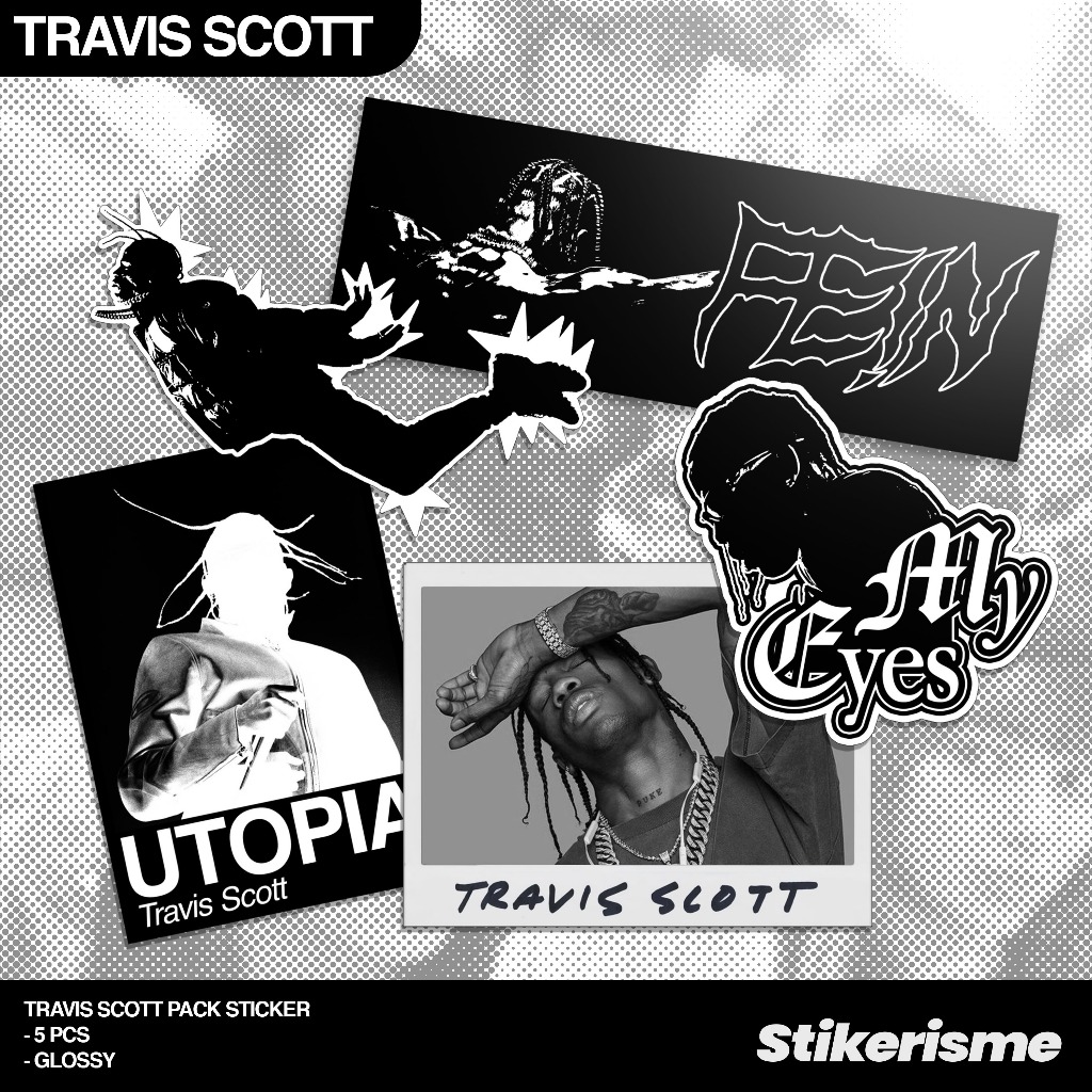 Jual Sticker Travis Scott Fan Made | Shopee Indonesia
