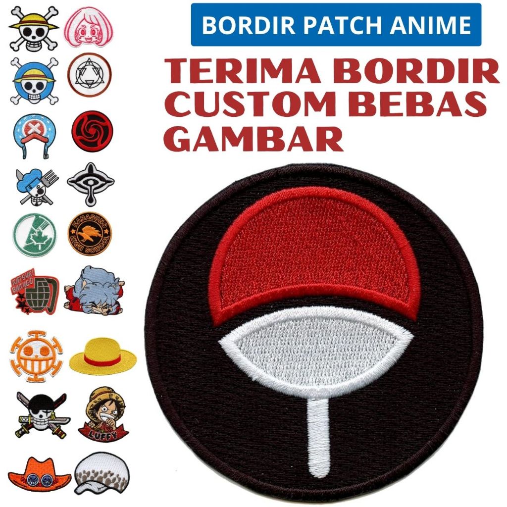 Jual PATCH BORDIR BET LOGO UCHIHA CLAN ANIME NARUTO LENGKAP | Shopee ...