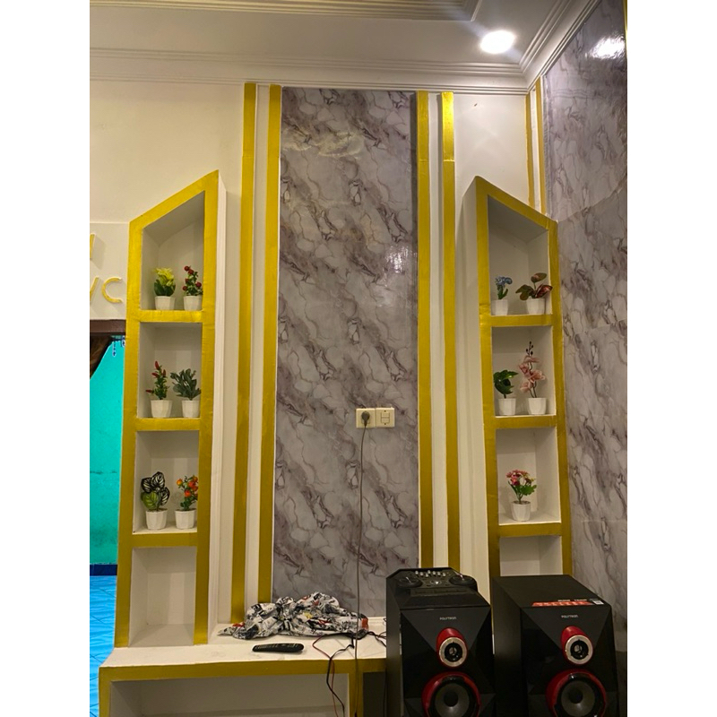 Jual lemari bahan gypsum backdrop tv lemari hias | Shopee Indonesia