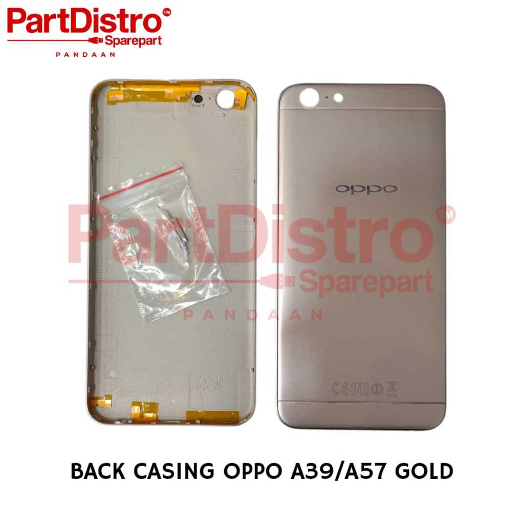Jual BACK CASING OPPO A39/A57 GOLD | Shopee Indonesia