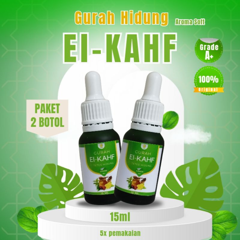 Jual Gurah Tetes Hidung El-Kahf Gurah Lendir Paket Hemat 2 Botol ...