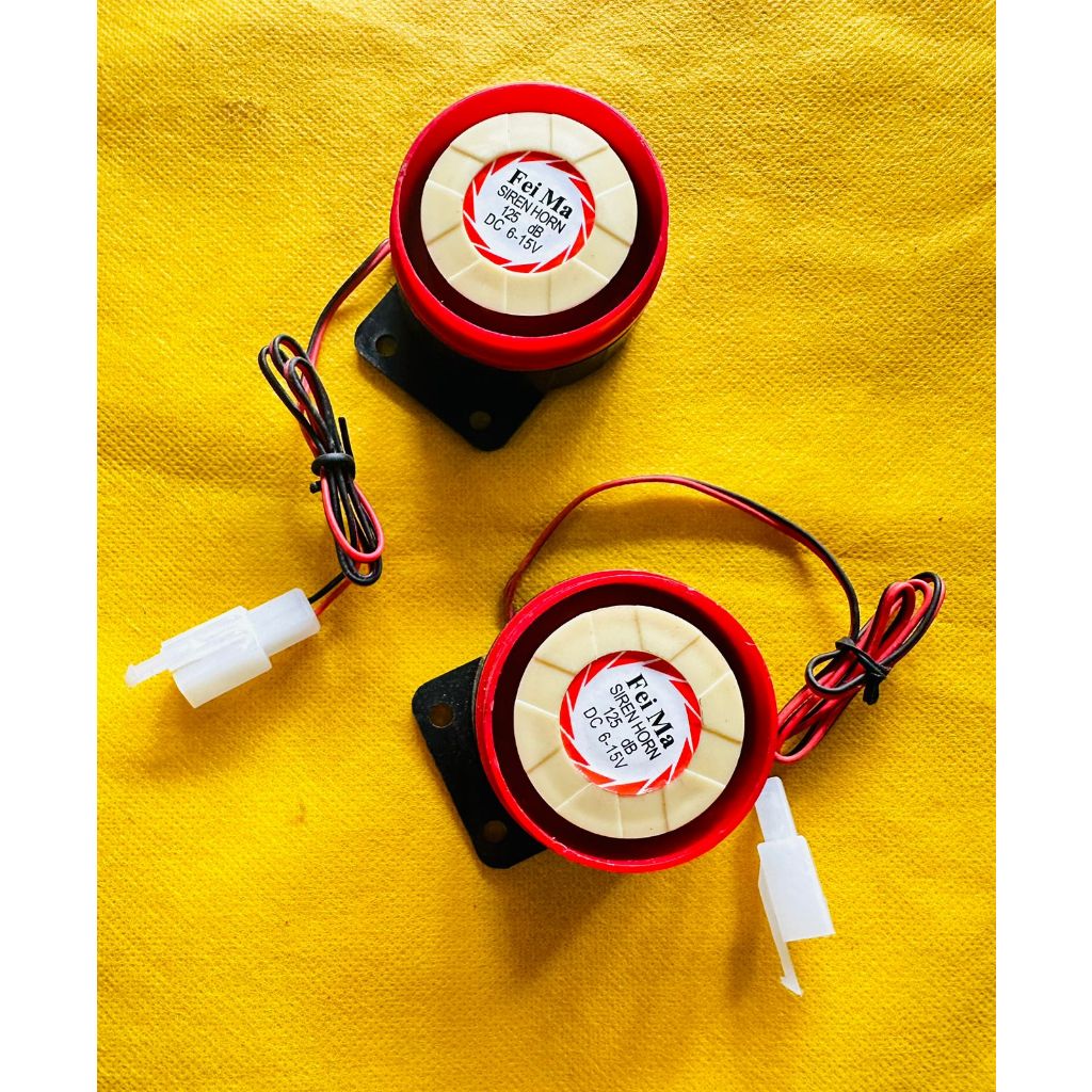 Jual Buzzer Speaker Alarm Siren Horn 125dB 6V 12V 15V Pasif Alarm ...