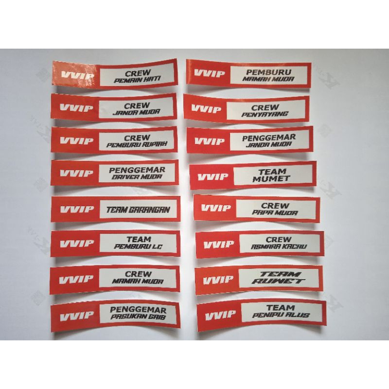 Jual Stiker banner V VIP bus | Shopee Indonesia