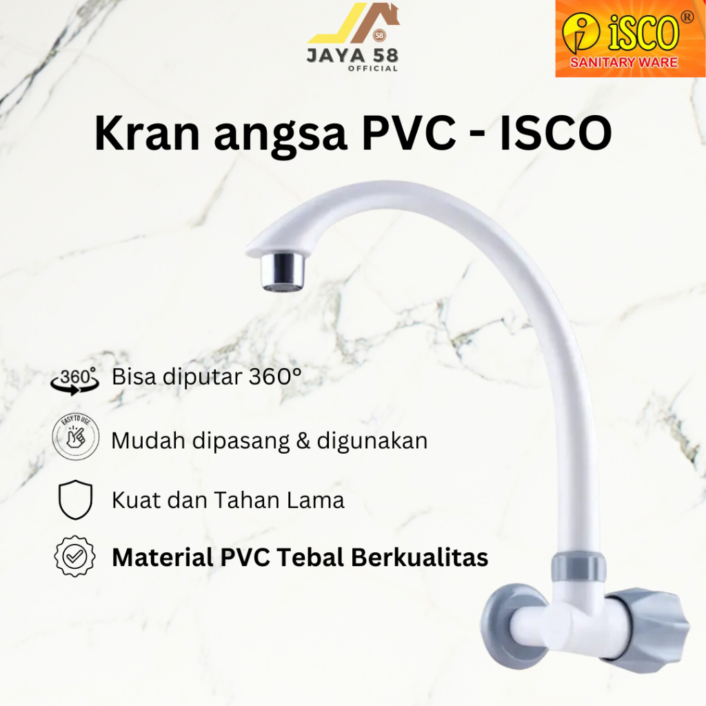 Jual Kran Angsa PVC 1/2 inch Kran Air Dapur Cuci Piring Fleksibel ...