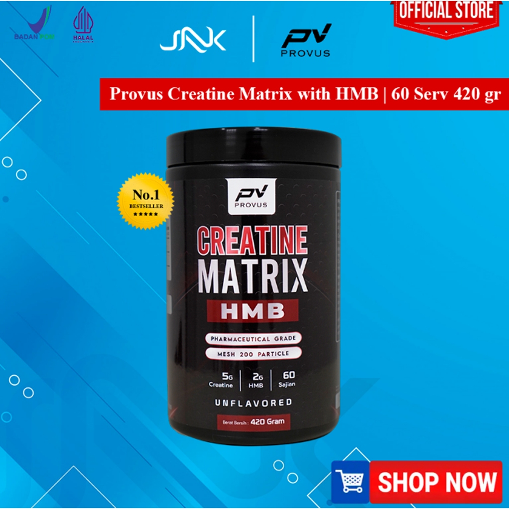 Jual Provus Creatine Matrix HMB 60 Serv 420gr | Mesh200 Power Pump ...