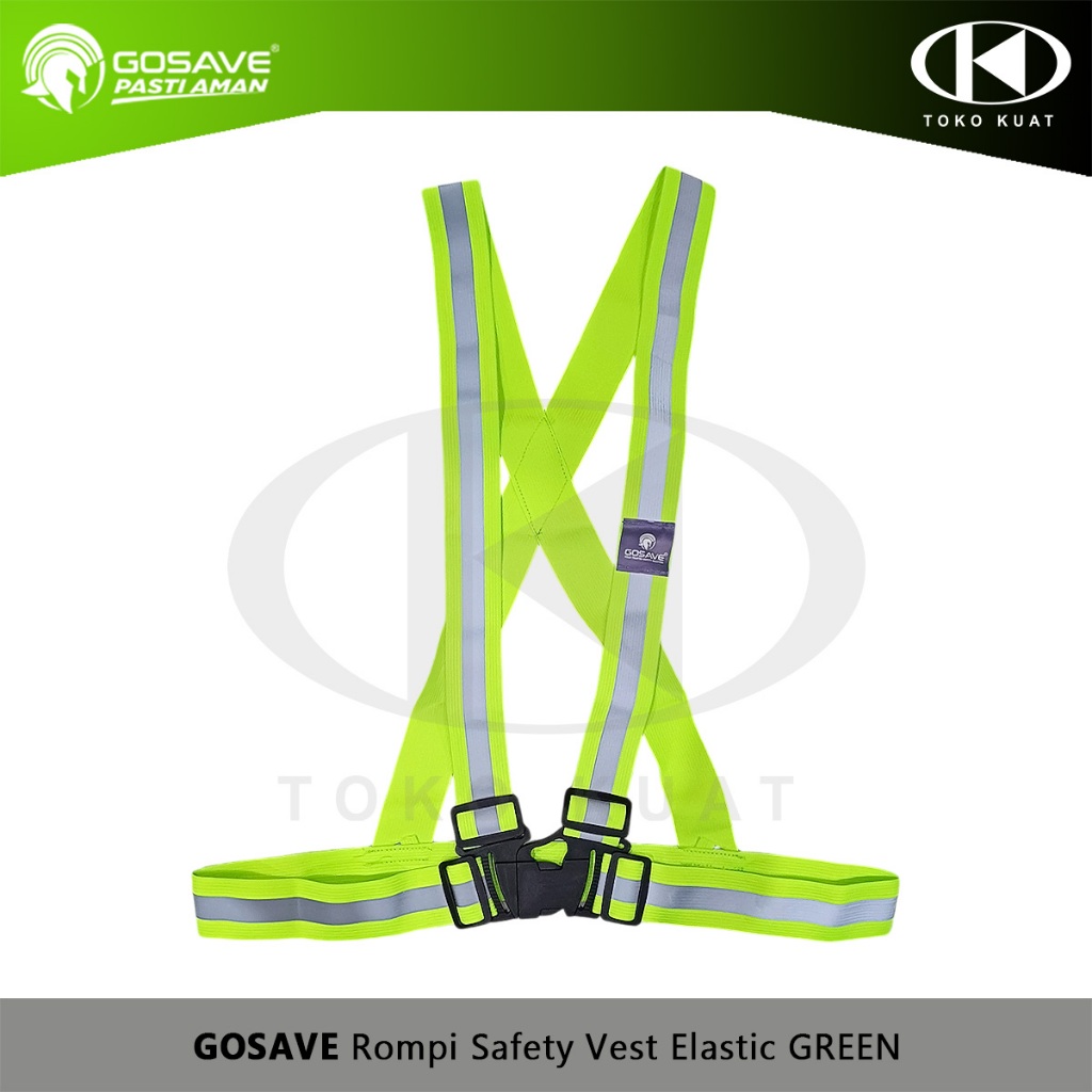 Jual Elastic Safety Vest GOSAVE Rompi Proyek V Elastis Reflective ...