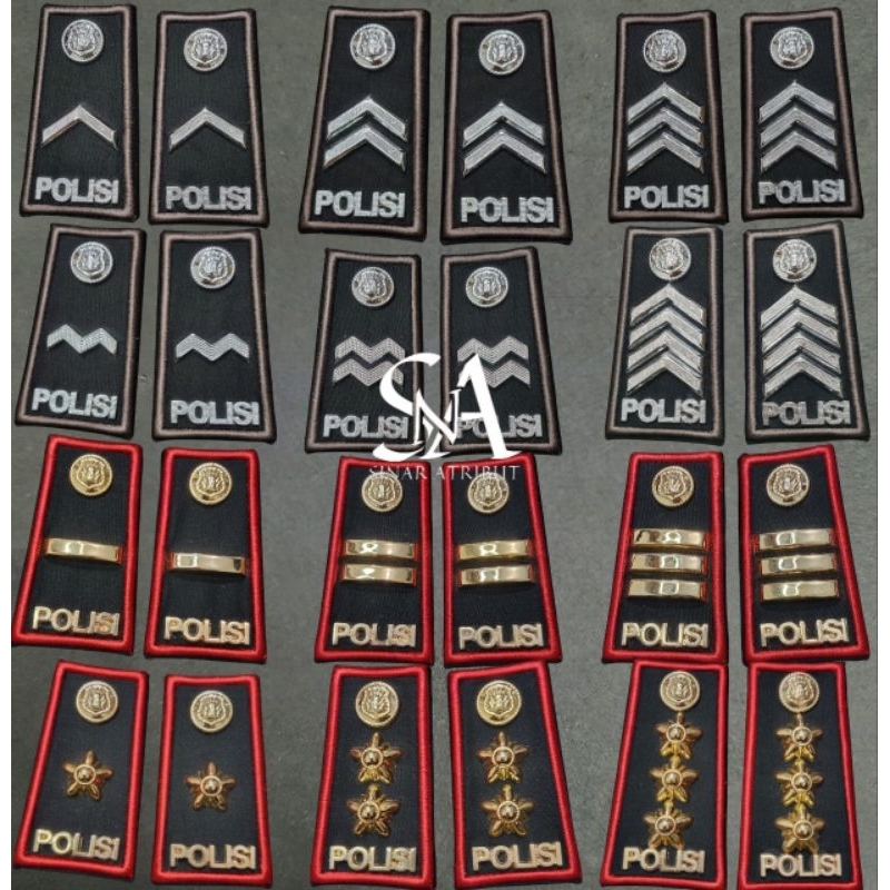 Jual PANGKAT PDH POLISI LIS BORDIR [TANPA AKRILIK] BRIPDA BRIPTU ...