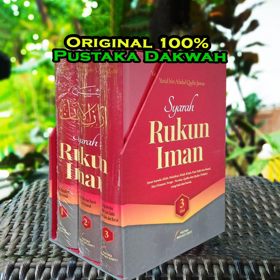 Jual Syarah Rukun Iman 1 set lengkap 3 jilid PLUS Box Syarh Rukun Iman No Box Yazid Bin Abdul ...